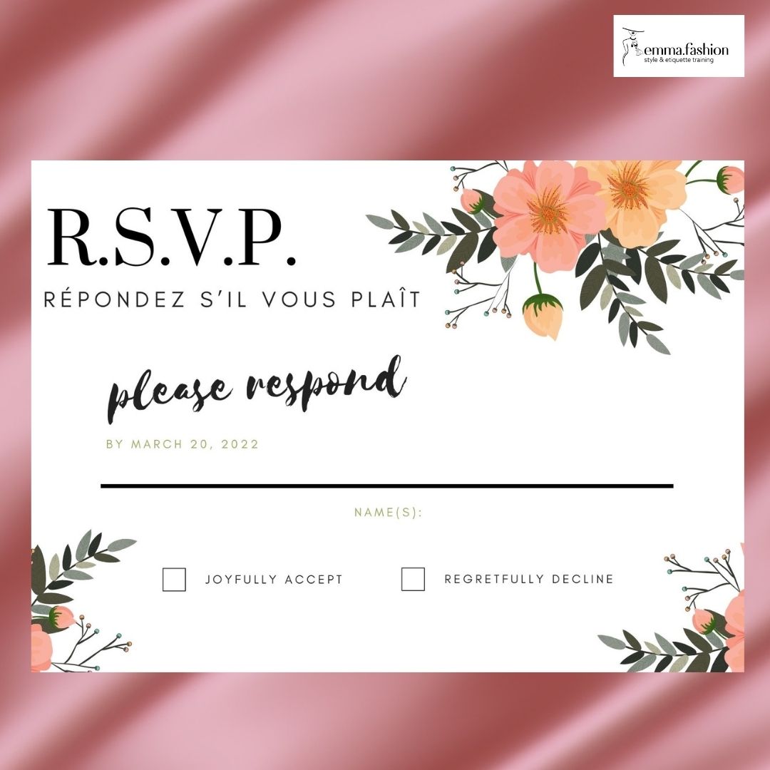 How To R.S.V.P., The Right Way - Emma.FashionEmma.Fashion