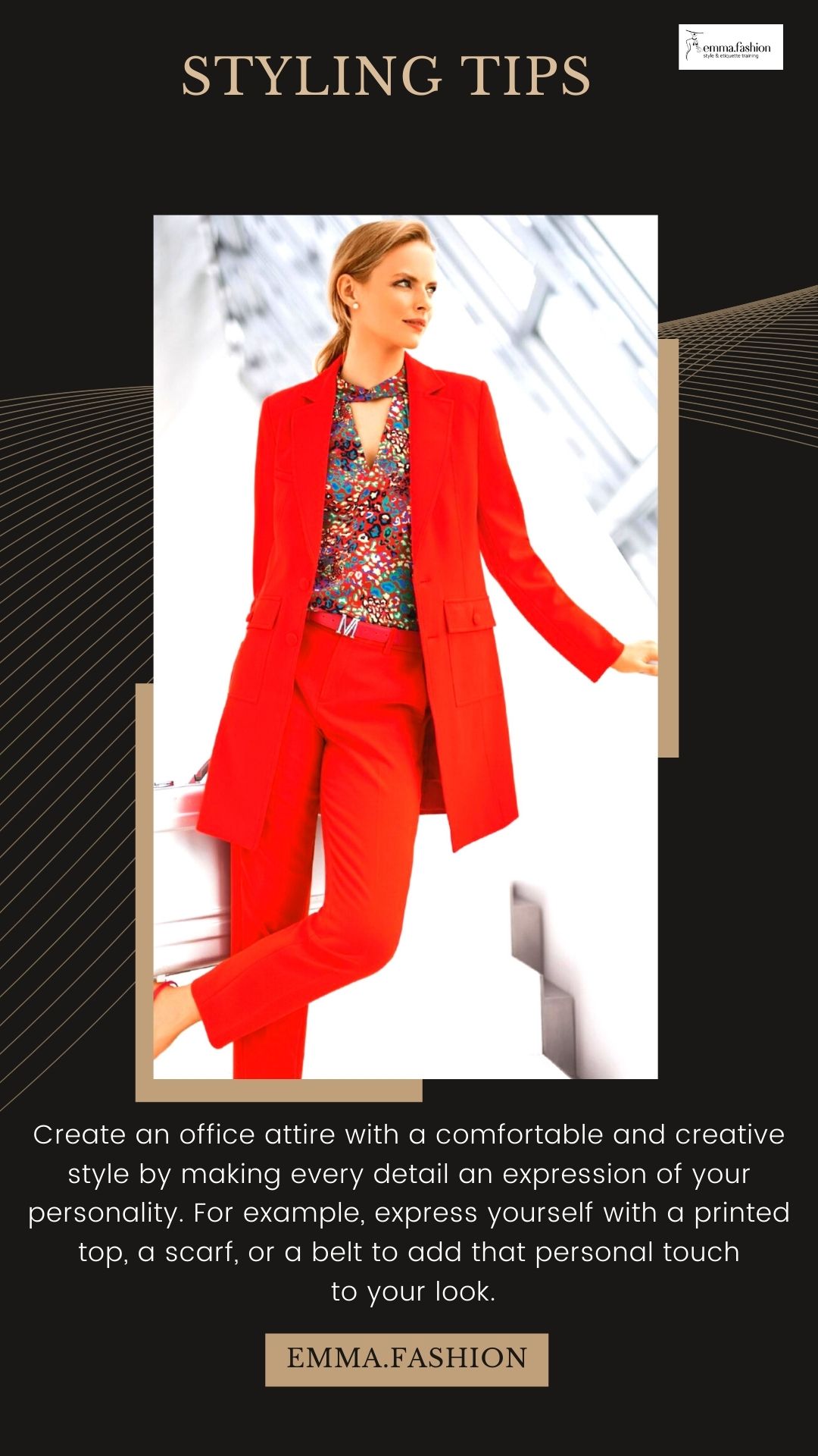 How to wear red color for a professional look - Emma.FashionEmma.Fashion