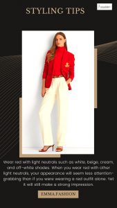 How to wear red color for a professional look - Emma.FashionEmma.Fashion