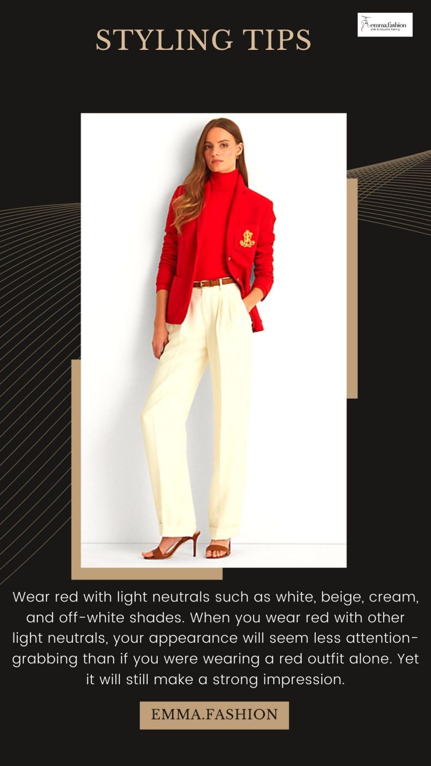 How to wear red color for a professional look - Emma.FashionEmma.Fashion